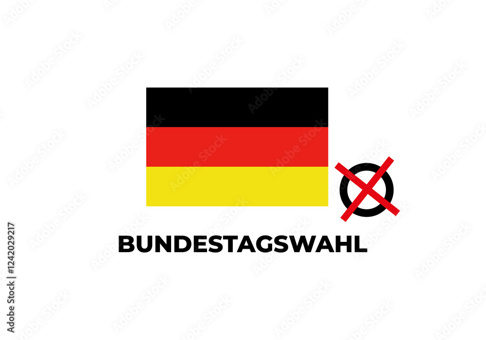Bundestagswahl 2025, German Federal Election. Ballot box with German ...