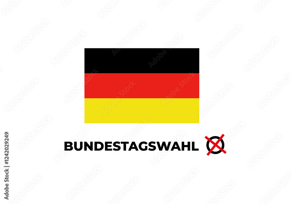 Bundestagswahl 2025, German Federal Election. Ballot box with German ...