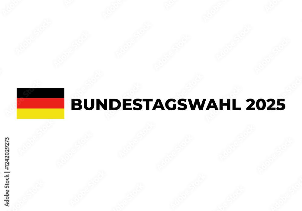 Bundestagswahl 2025, German Federal Election. Ballot box with German ...