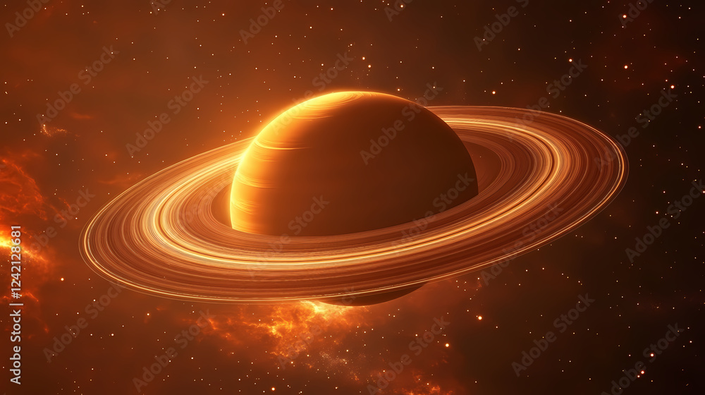 Exploring fiery expanse of planetary landscapes and stellar rings in ...