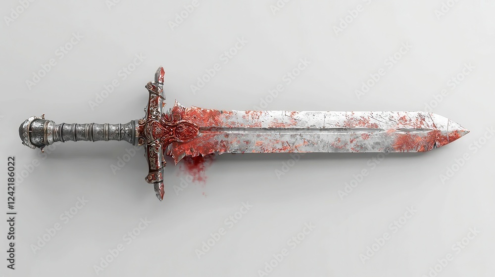 Cursed Greatsword of the Bloodstained Knight, a formidable weapon ...