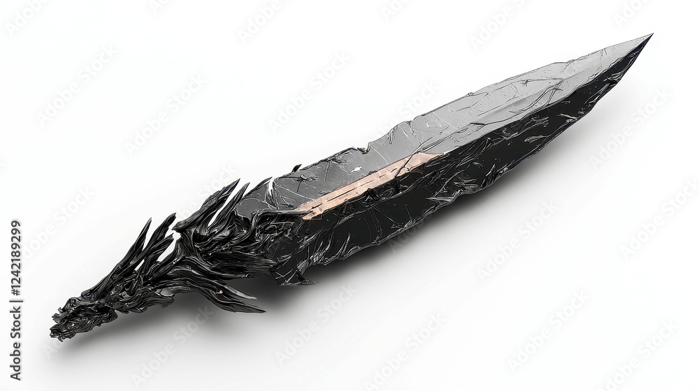 Voidwalker Shadow Dagger, a mystical weapon entwined with dark tendrils ...