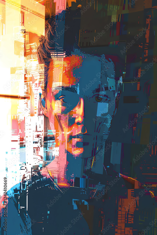 Combine Cubism x Jungs Shadow Self using unexpected camera angles to ...