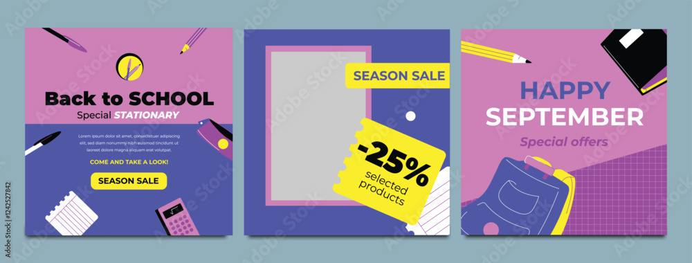 School admission open social media post design, back-to-school ...