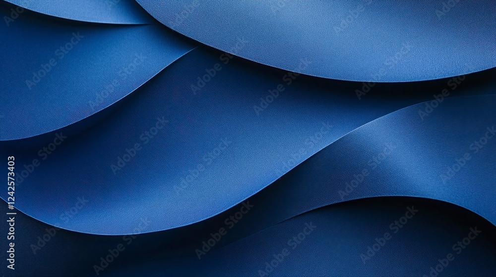 Textured paper surface in a deep cobalt blue shade featuring gentle ...