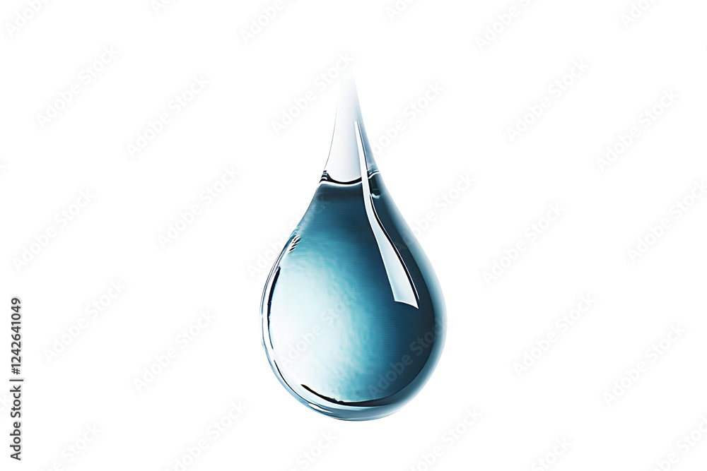 Blobs of blue oil drop isolated on cut out PNG or transparent ...
