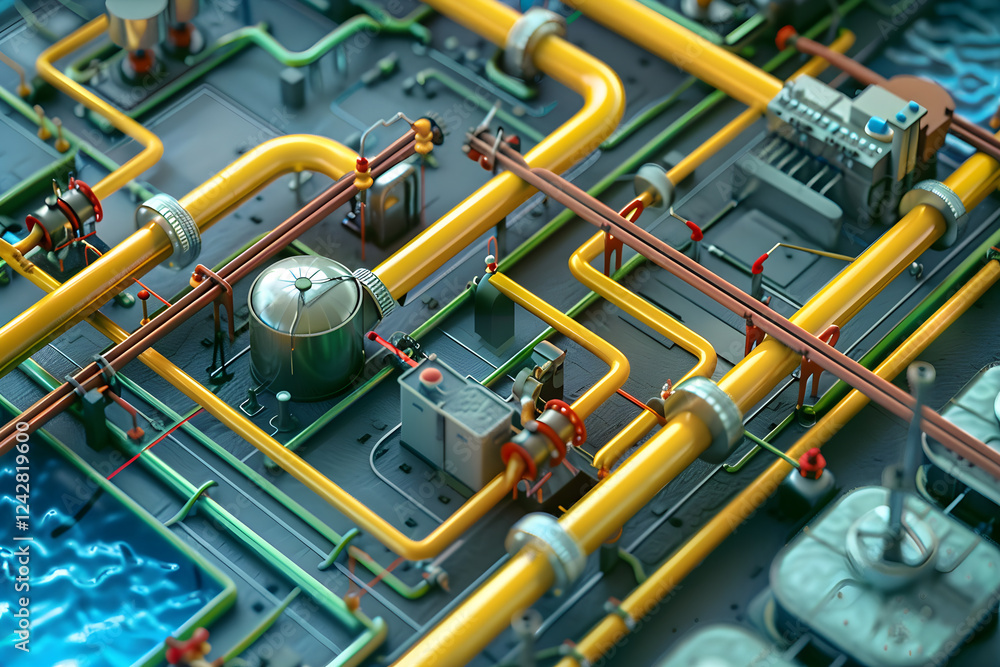 City Water Supply Design Layout and Pipe Network System Map Based on ...