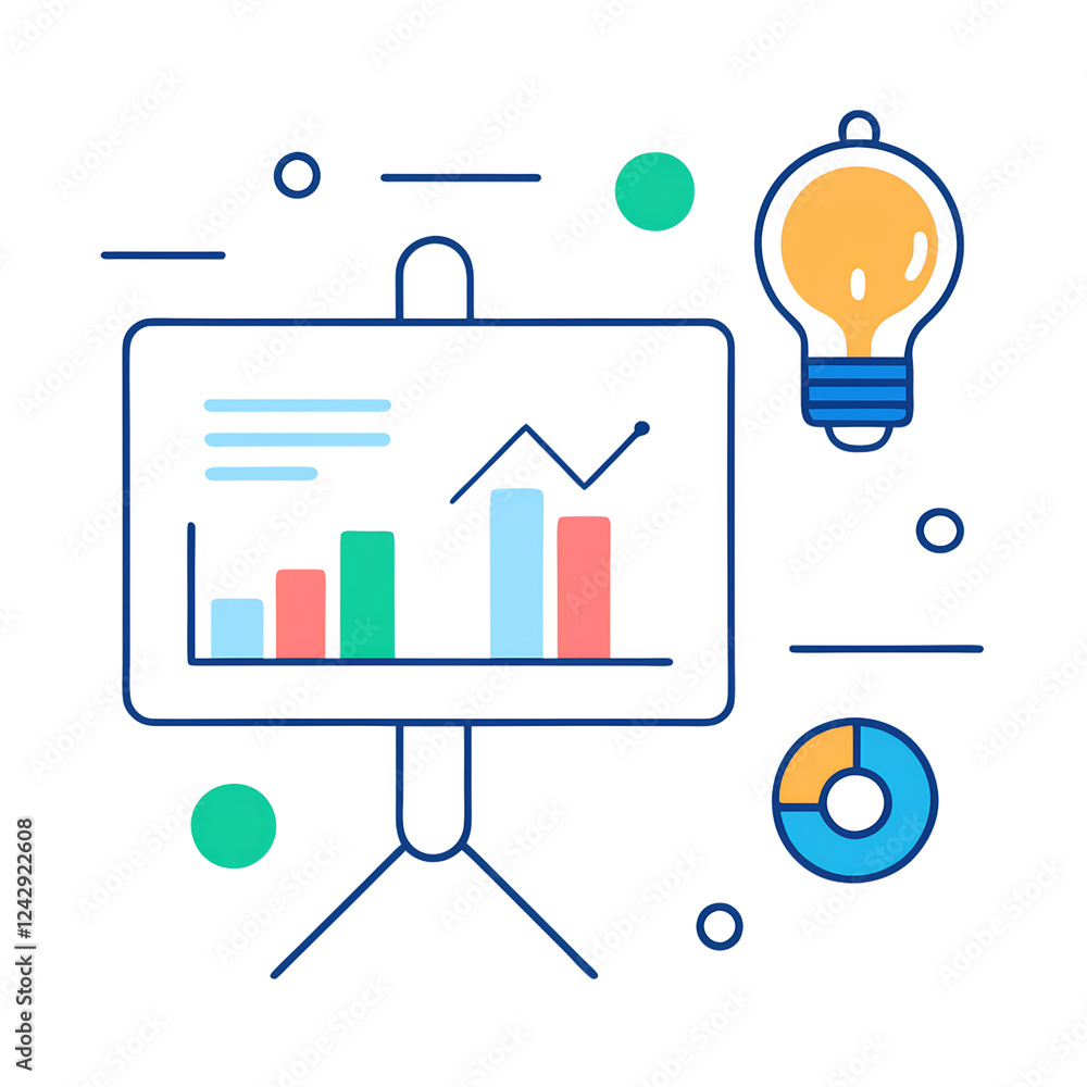 Pitch deck infographic summarizing key business proposal points Stock ...