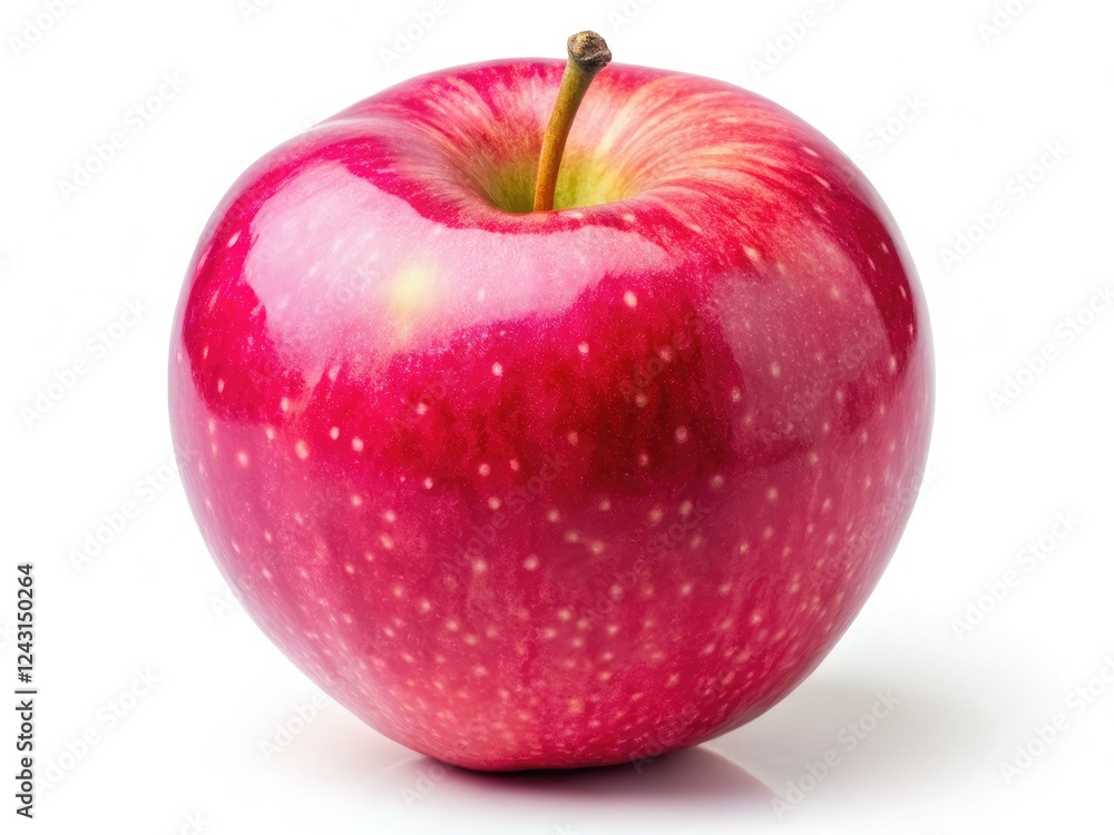 High-resolution PNG: a panoramic still life of a fresh pink apple ...