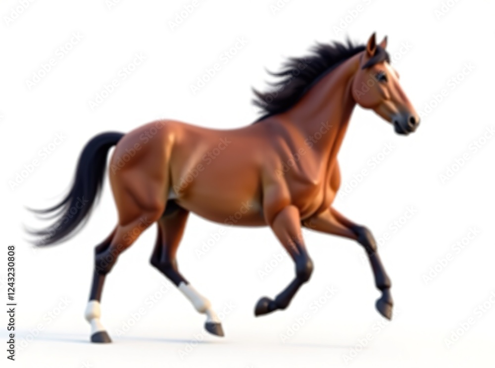 Horse Walk Cycle Animation Sprite Sheet - Dynamic Gallop Stock ...