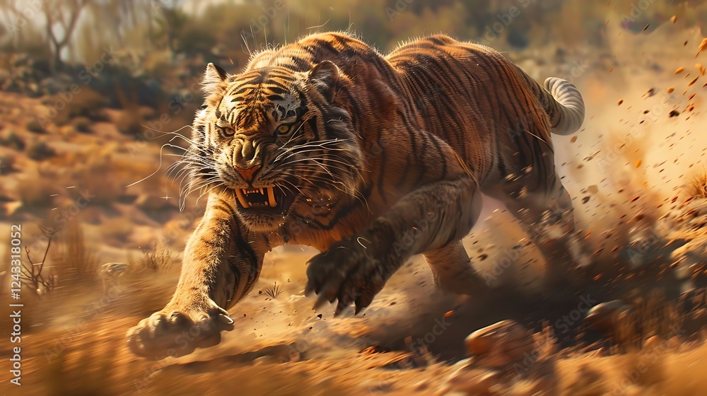 The sabre-toothed tiger, or Smilodon, was a prehistoric predator known ...