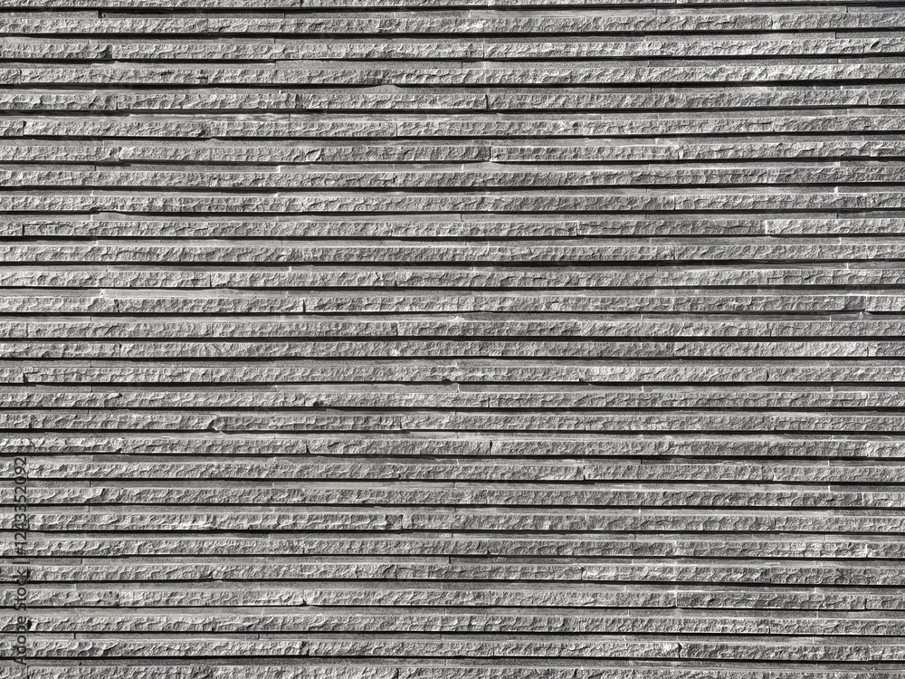 Horizontal fluted stone texture. Stripe cut combed andesite stone wall ...