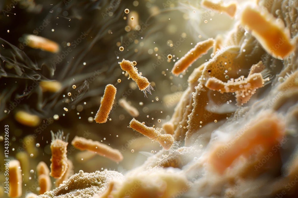 Soil Bacteria Colonies: A high-resolution image of bacterial colonies ...