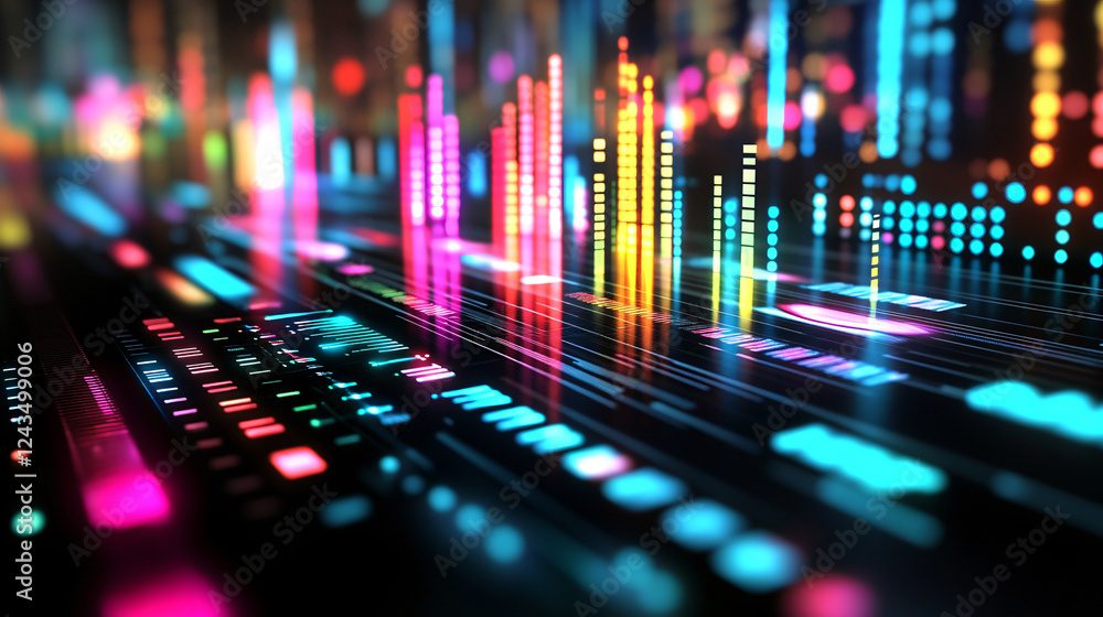 Dynamic Animation Forms World Radio Day Text with Vibrant Sound Waves ...