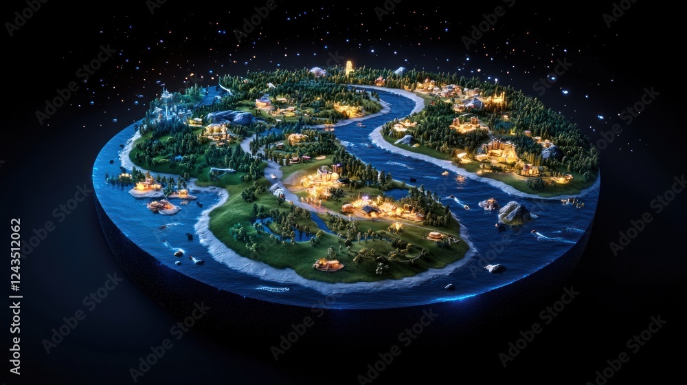 Shaping River Systems: Interactive Ecosystem Diagram of Land Use, Water ...