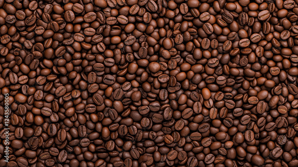 Roasted Coffee Beans Texture: A rich, dark, and aromatic texture image ...