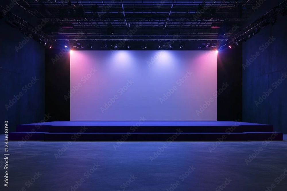 Empty stage Design for mockup and Corporate identity,Display.Platform ...