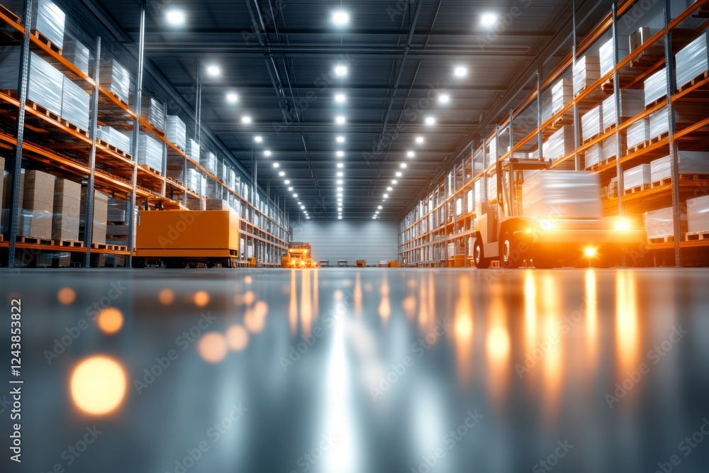 A side-by-side comparison of two warehouses, one with high costs and ...