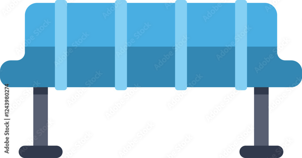 Waiting area seating with social distancing dividers, promoting safety ...