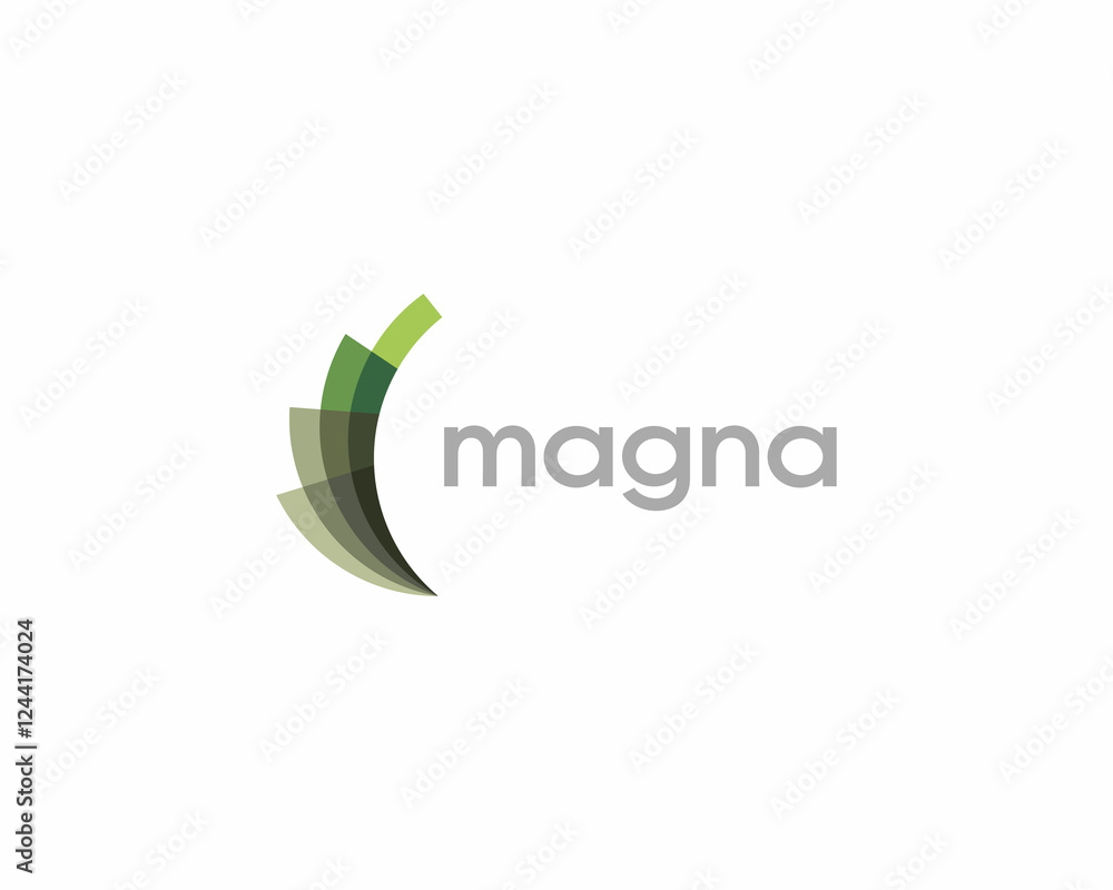 Abstract sail wave logo template. Creative splash energy flight flat ...