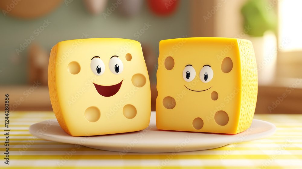 Ilustración de Stock Cartoon maasdam, emmental cheese I spy game ...