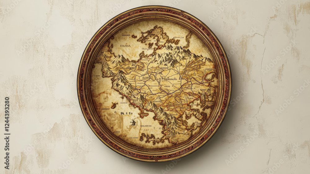 Kars Turkey province turkish retro travel plate, vintage plaque. Vector ...