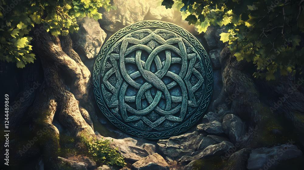 Celtic knot rituals captured in sacred spaces nature image enchanted ...