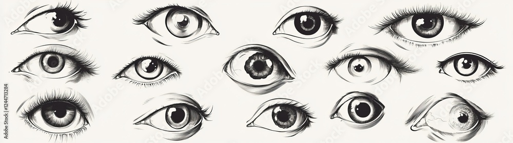 A collection of magazine-cut eyes, offering individual perspectives ...