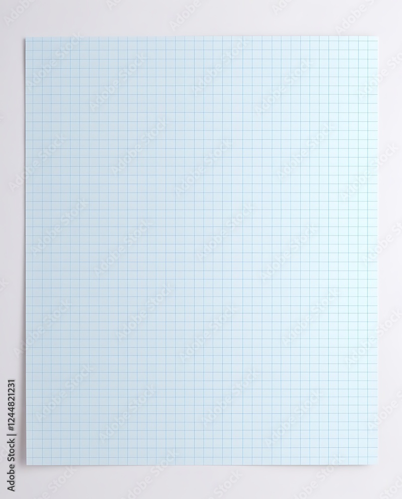 High-quality blank squared graph paper with a structured grid layout ...