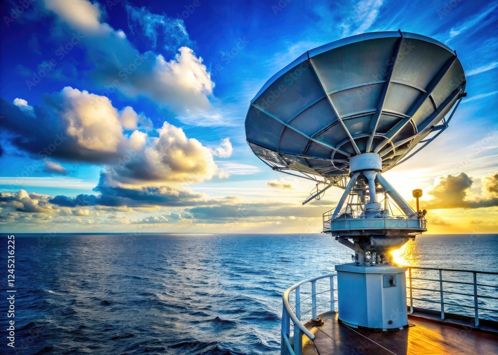 Marine Radar Antenna, Phased Array Radar System, Rotating Antenna, Ship ...