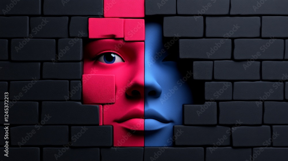 Beyond the Brick: A visually striking conceptual artwork presents a ...