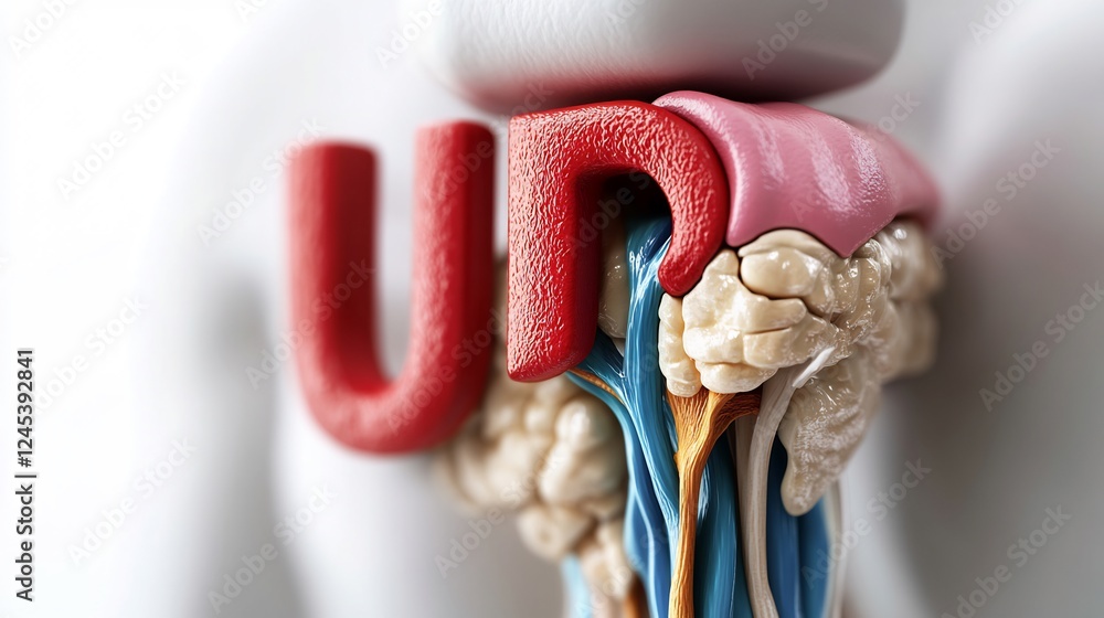 Anatomy 3D Model: Close-up of the Upper Respiratory System with UP ...