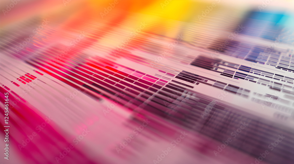 High-Resolution Color Calibration Chart for Precision Print Production ...
