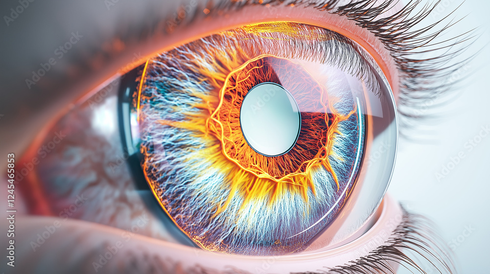 Cataract surgery vision technology. Lens laser. Cornea treatment ...