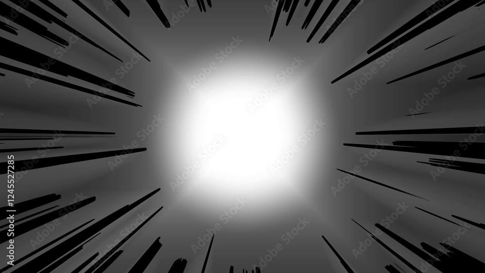 Dynamic Manga Speed Line Background for Comic Panels and Action Scenes ...