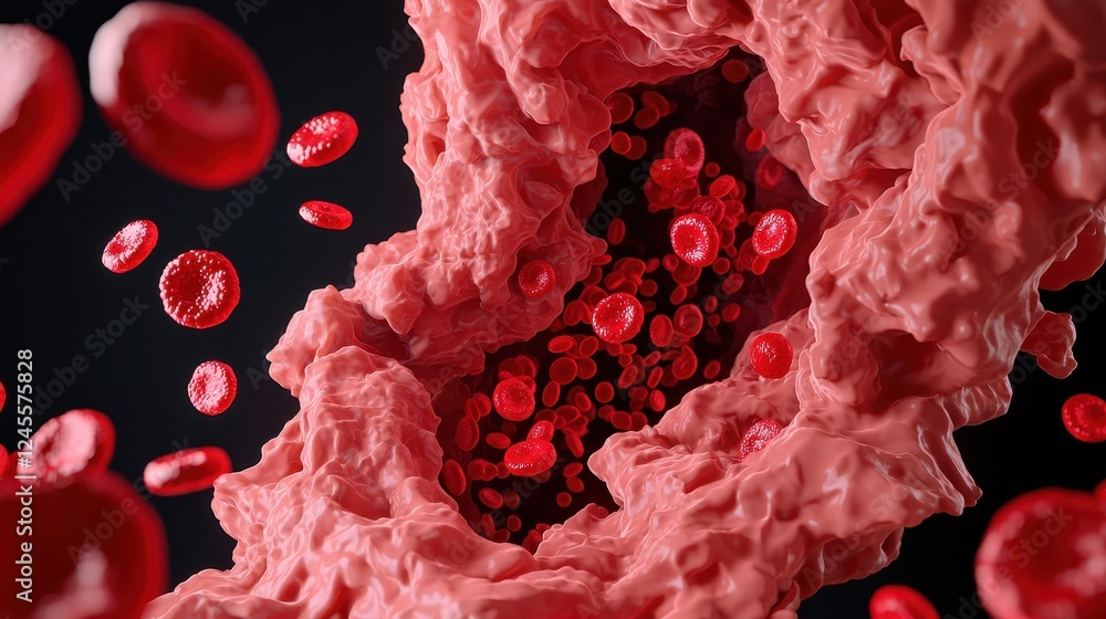 Visualize cholesterol buildup in blood vessels arteries cardiovascular ...