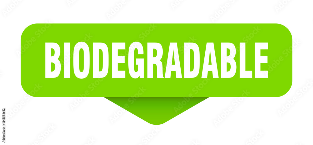 biodegradable sticker. biodegradable sign on transparent background ...