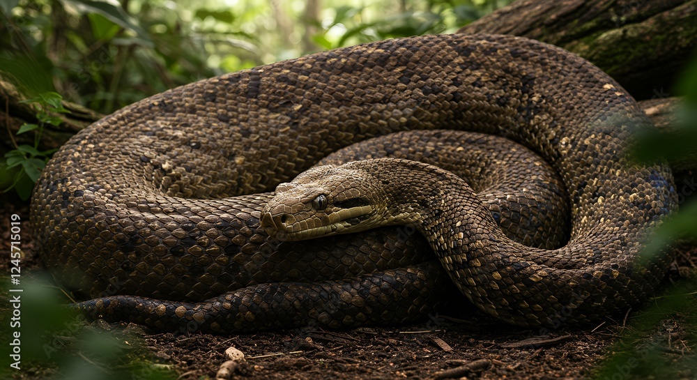 Titanoboa, The Largest Snake in History Stock Photo | Adobe Stock