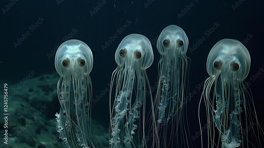 Exploring the mysterious mariana trench rare bioluminescent jellyfish ...