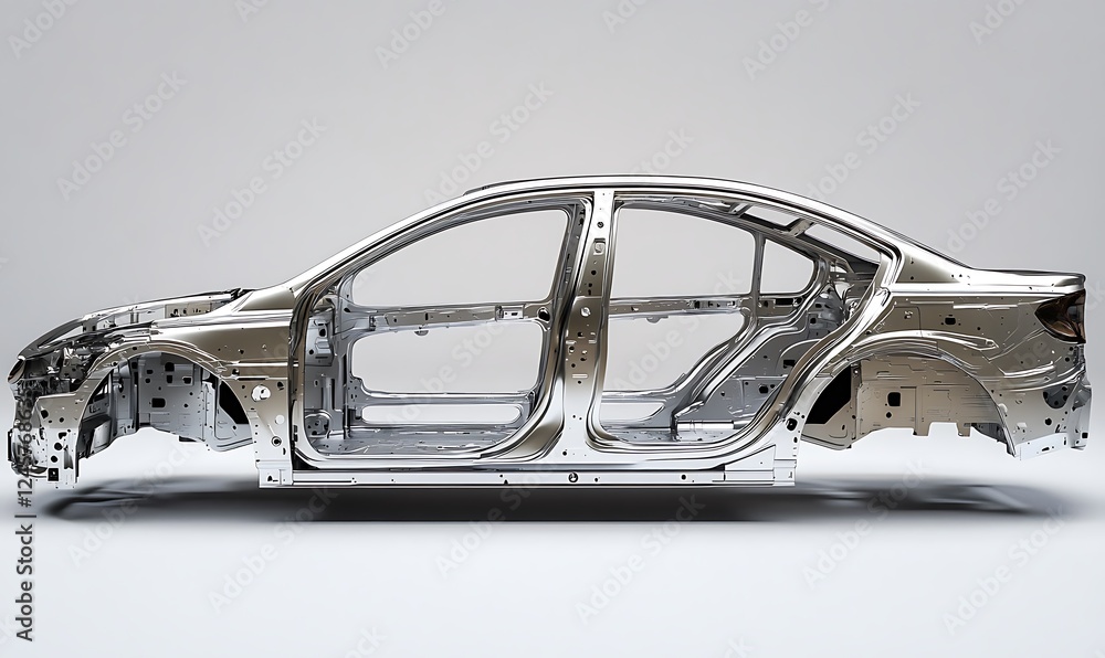 Sleek Automotive Chassis: Unveiling the Skeletal Structure of a Modern ...