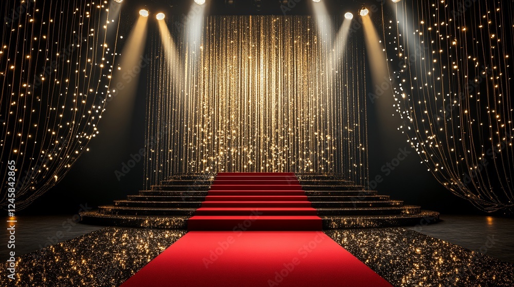 Red carpet stage awards ceremony Stock Photo | Adobe Stock