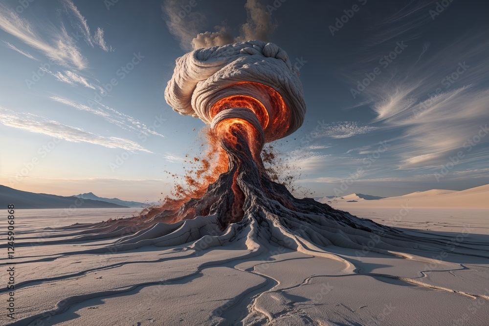 Mysterious Swirl Eruption Showcased on Pristine Barronland Surface ...