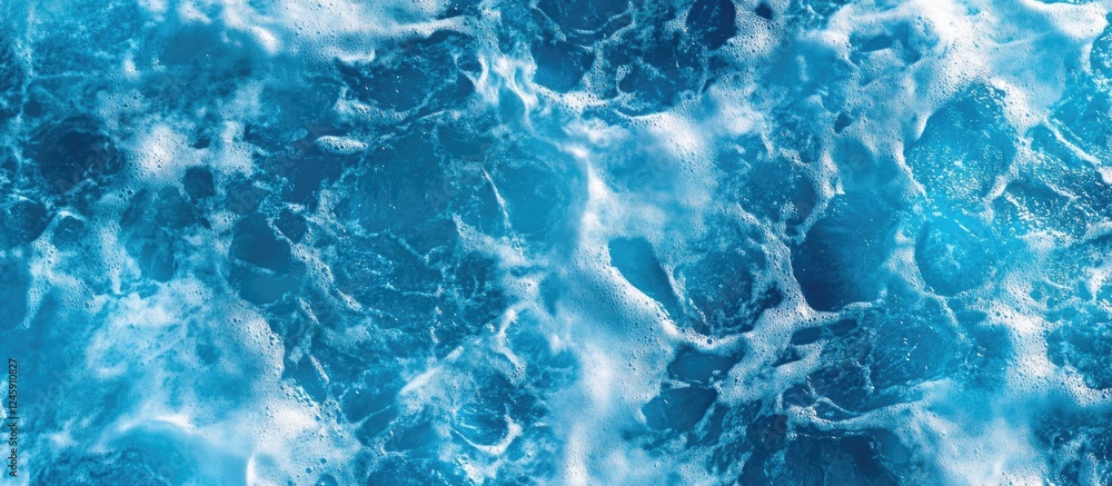 Vibrant blue ocean water texture background capturing sunlight ...