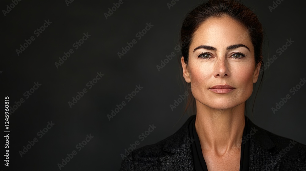 Confident female executive leader in a formal portrait conveying ...