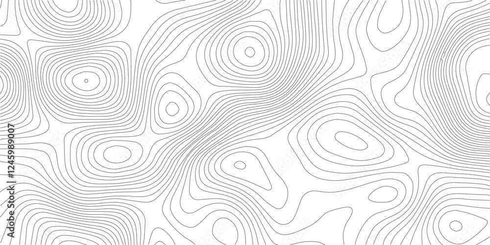 Abstract Topographic background. Geographic line map. Wavy pattern ...