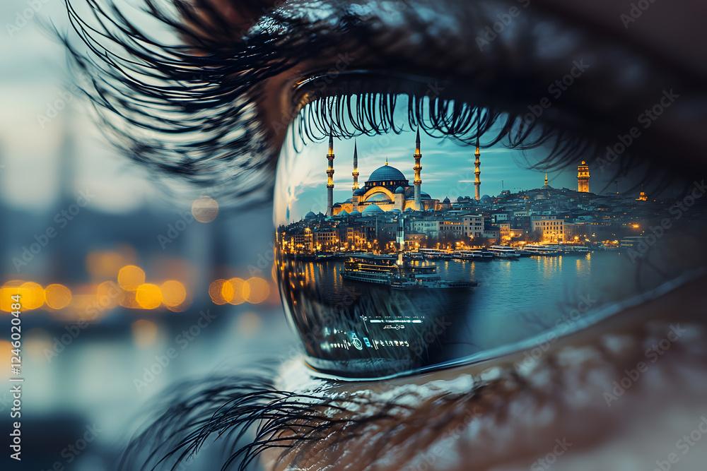 Human eye with cyber retinal recognition for neuro link connection ...