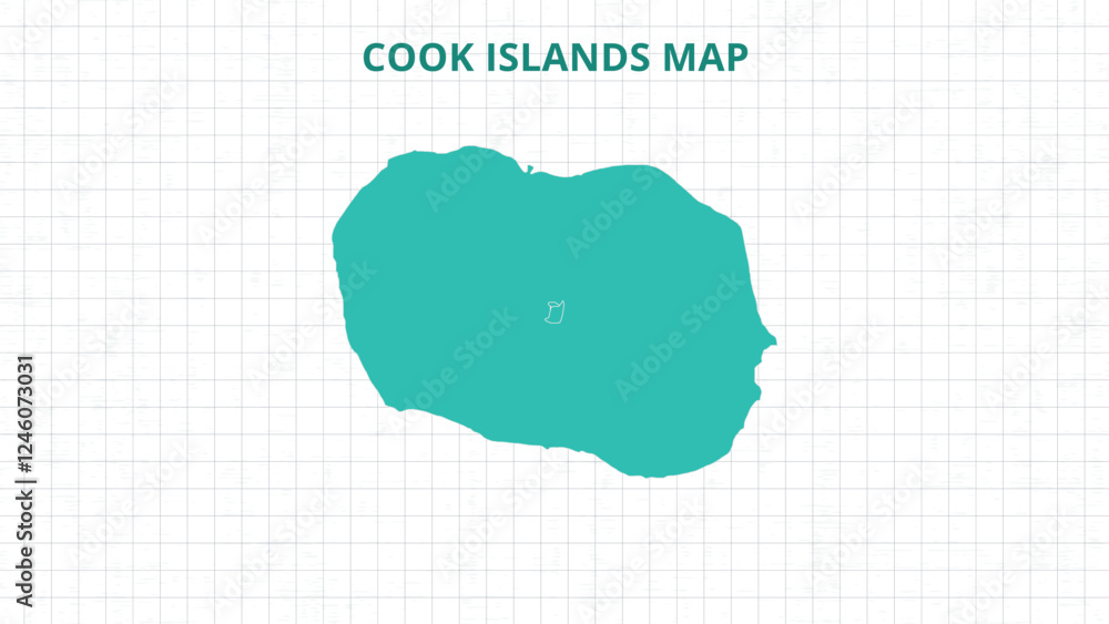 A Map highlighting Cook Islands Map, Cook Islands modern map with Grey ...