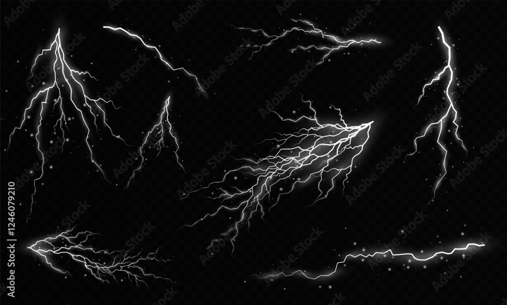 Light effect set. Glow isolated white transparent light effect set ...