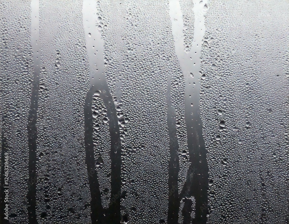 Condensation, fog, glass, surface, grey, moisture, droplets, water ...