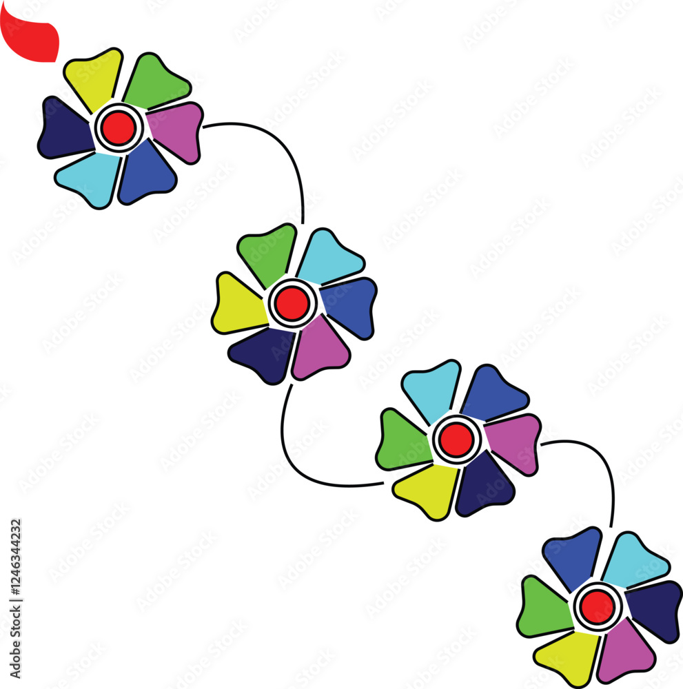 MobilDaisy Red Blue Corner Frame Flowers Floral - Front Page Design For ...